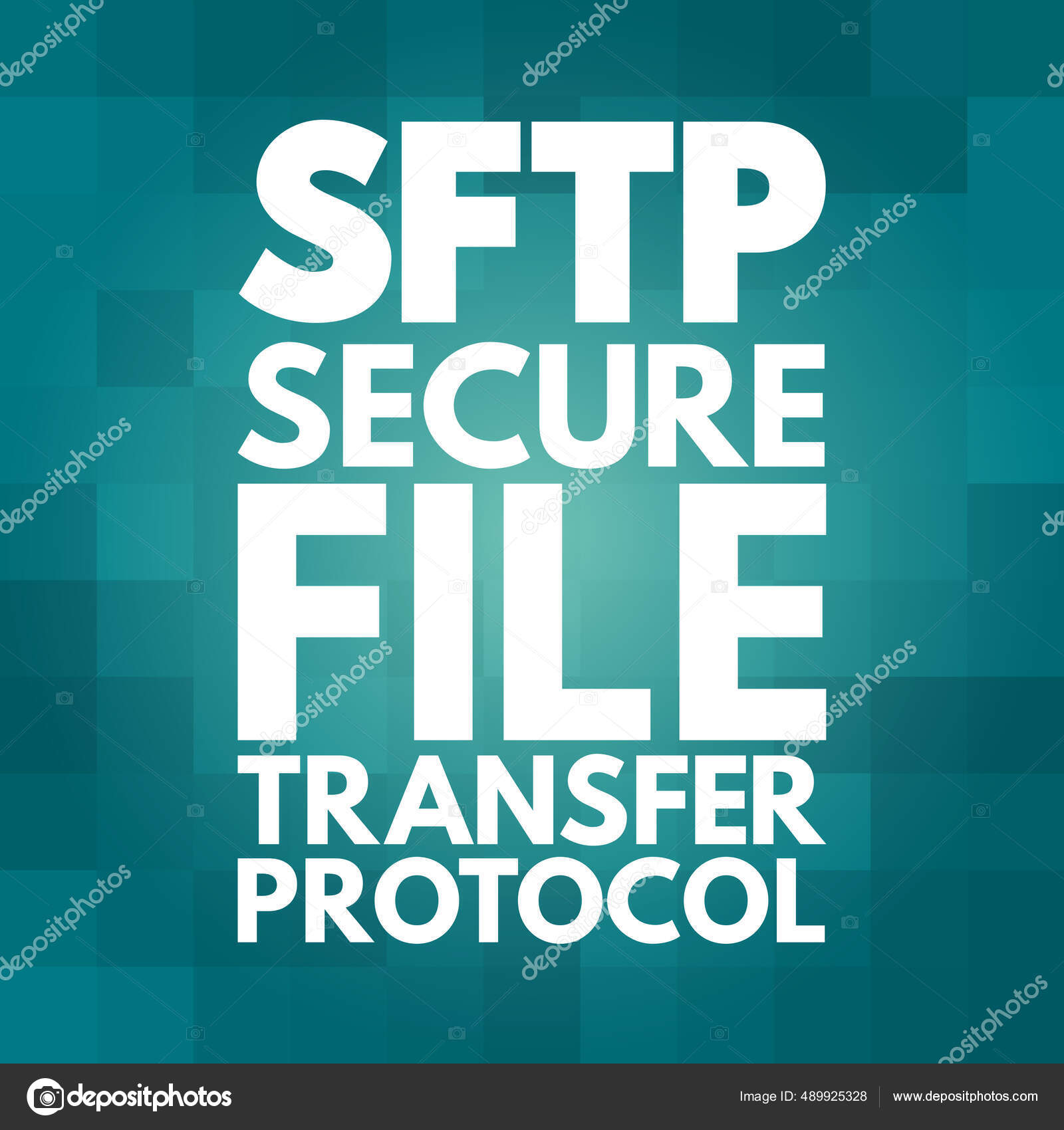 Sftp Acrónimo Secure File Transfer Protocol Technology Concept