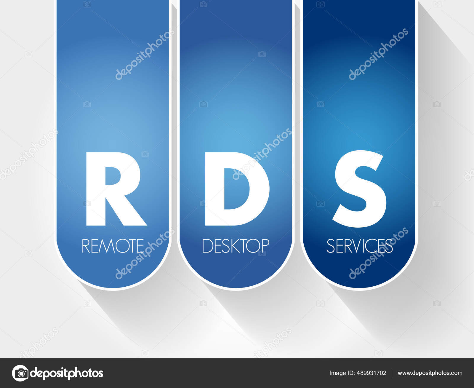 Rds Remote Desktop Services Acronym Technology Concept Background Stock ...