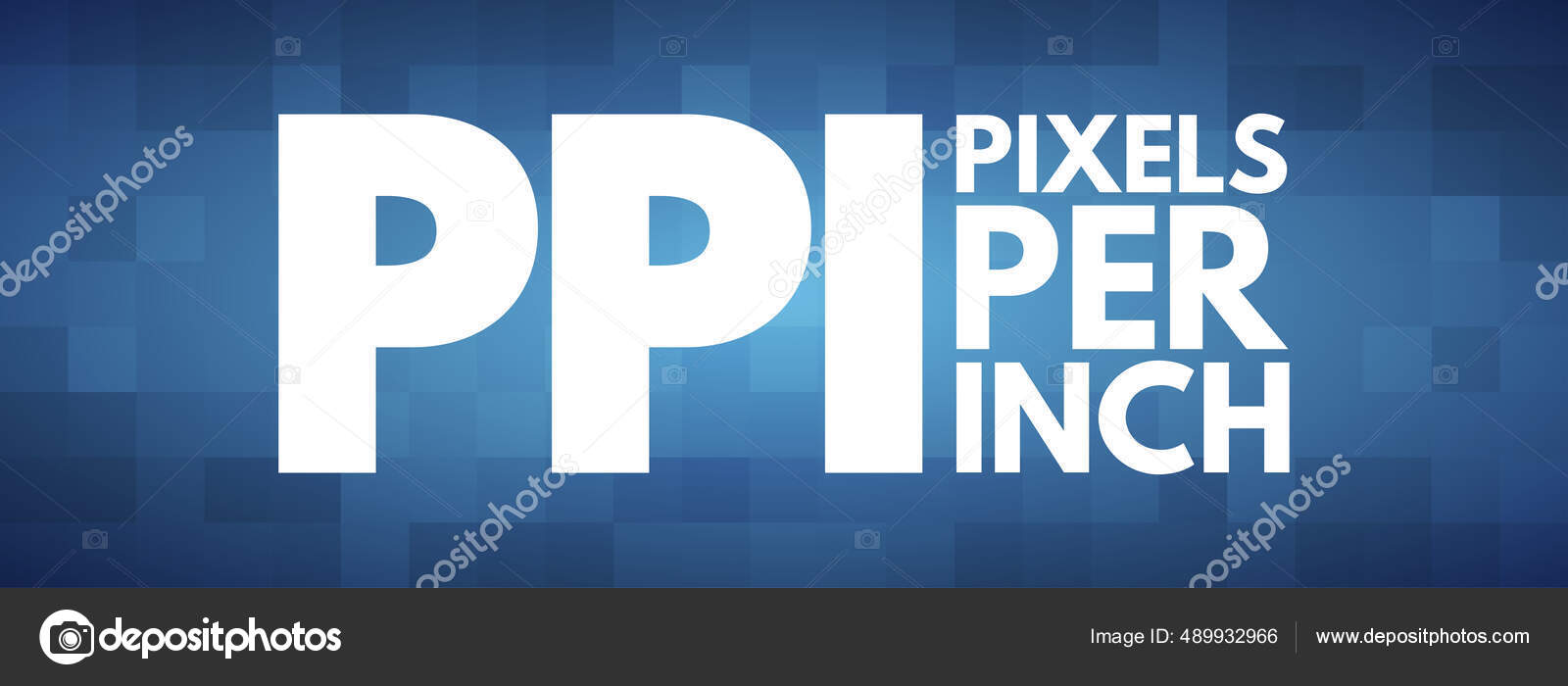 Ppi Pixels Inch Acronym Technology Concept Background Stock Vector by ...
