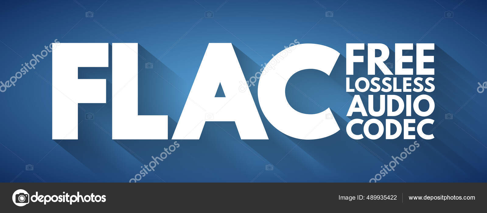 Flac Lossless Audio Codec Technology Concepts Background 스톡 벡터 ...