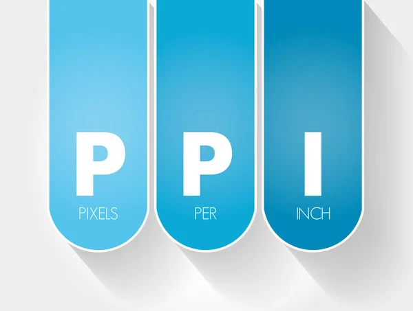 Ppi Pixels Inch Acronym Technology Concept Background Stock Vector by ...