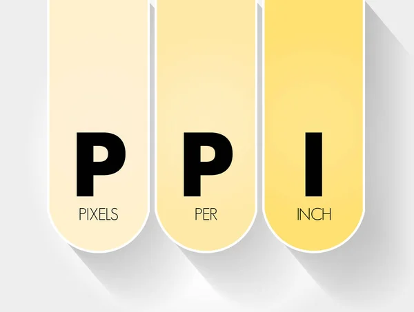 Ppi Pixels Inch Acronym Technology Concept Background Stock Vector by ...