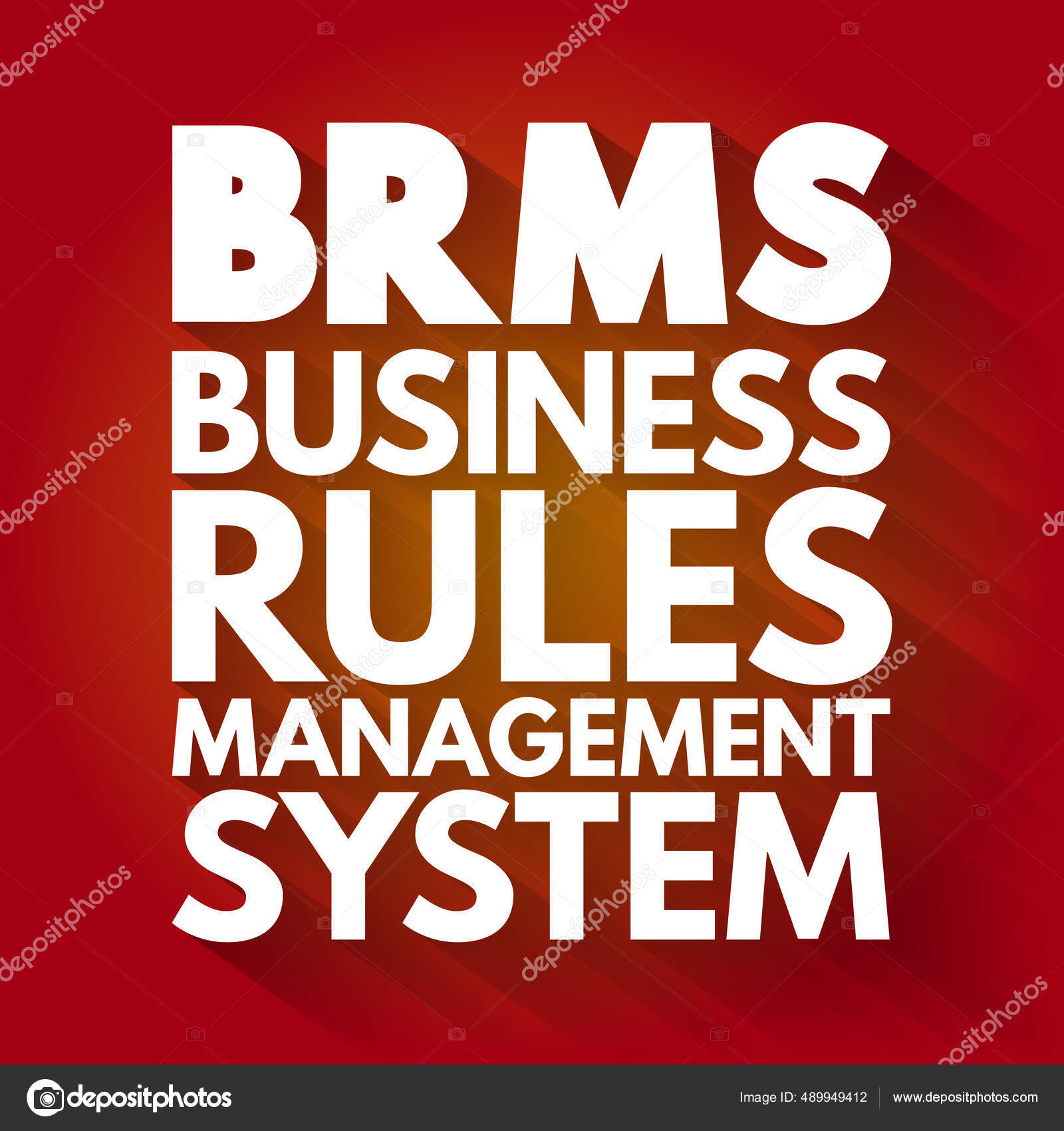Brms Business Rules Management System Acronym Concept Background Stock ...
