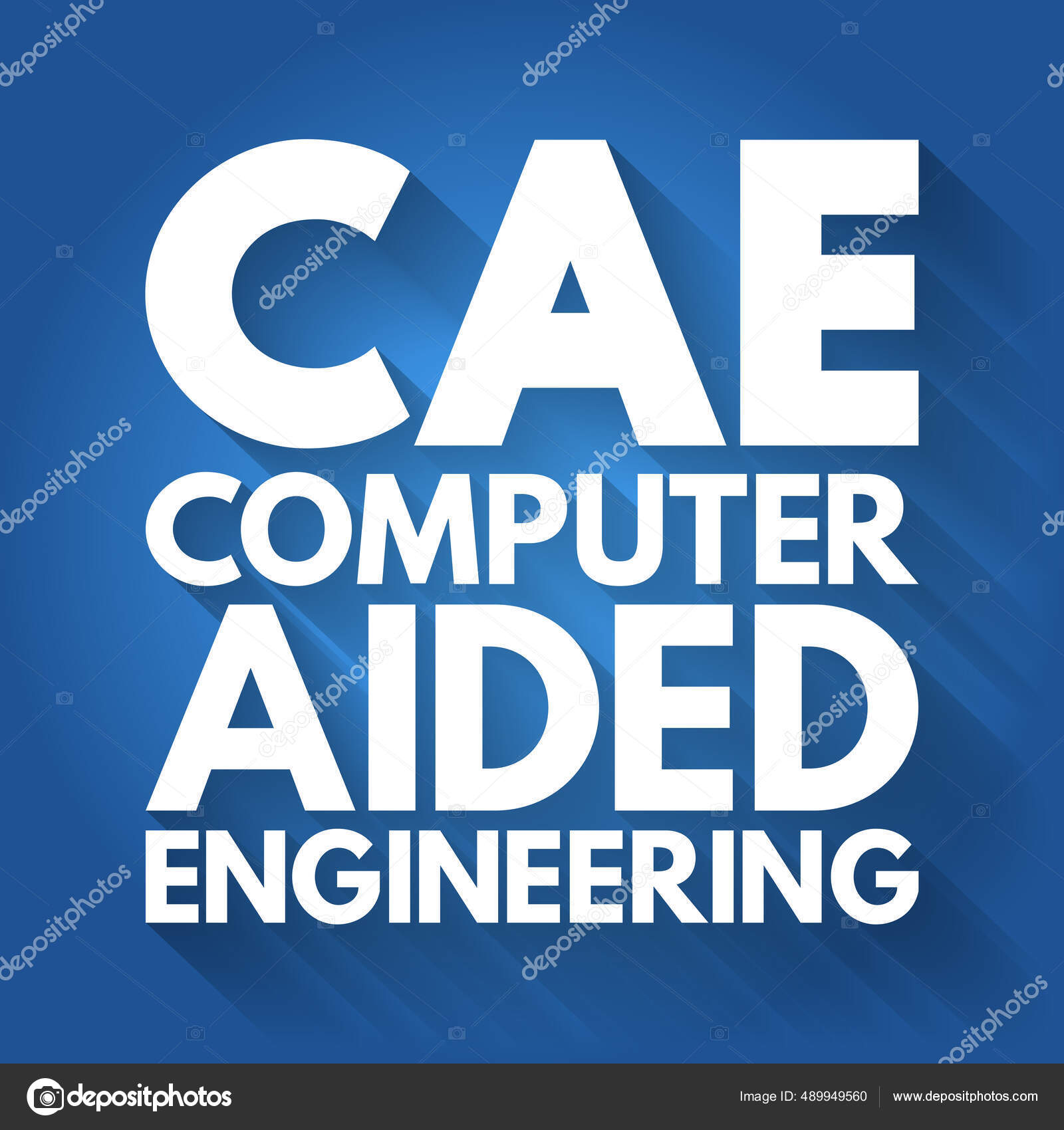 Cae Computer Aided Engineering Acronym Technology Concept Background ...