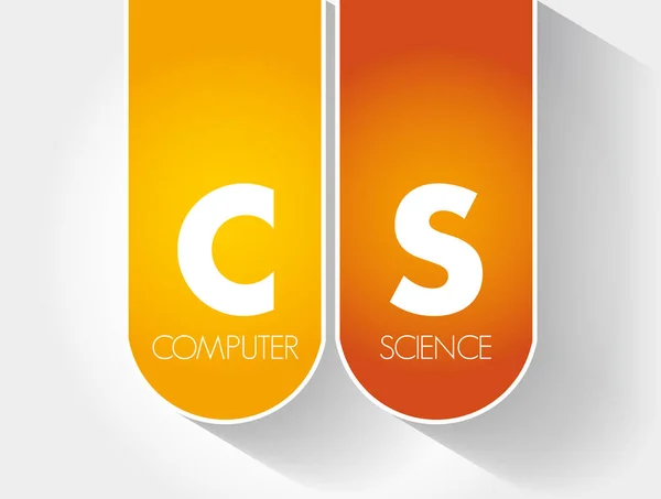 Computer Science Acronym Technology Concept Background Stock Vector Image by ©dizanna #489948816