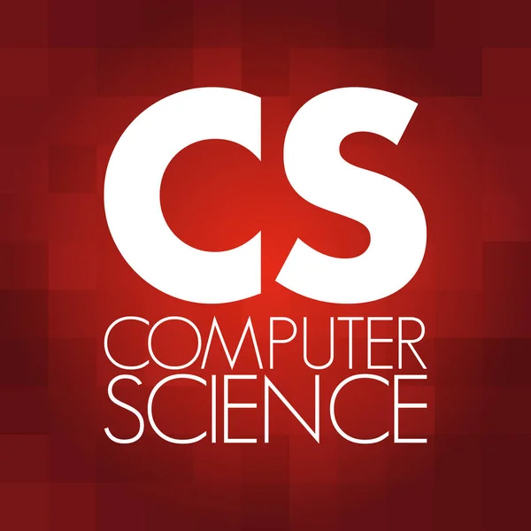 Computer Science Acronym Technology Concept Background Stock Vector ...