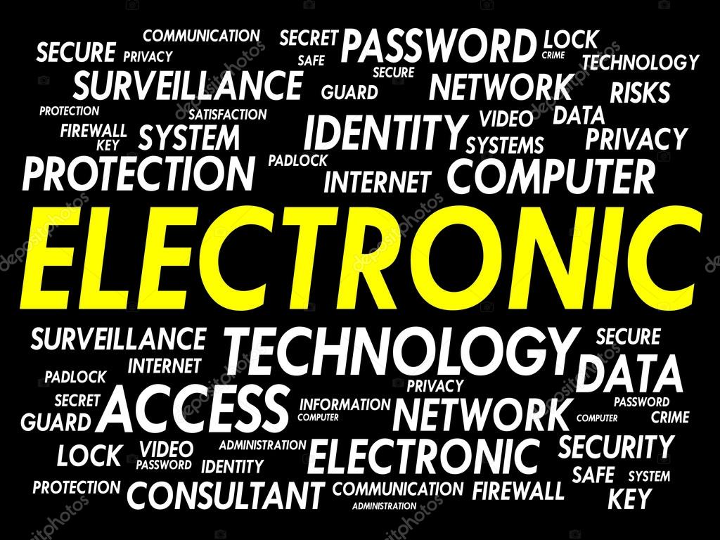 ELECTRONIC word cloud Stock Vector by ©dizanna 66973327