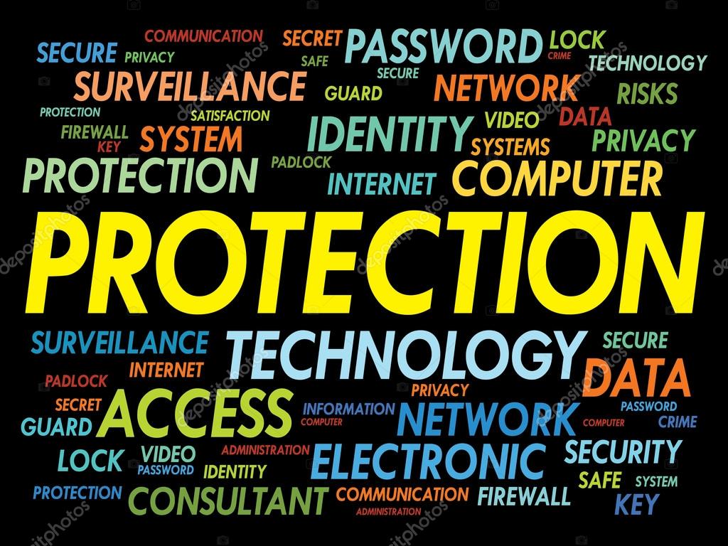 PROTECTION word cloud Stock Vector Image by ©dizanna #66979531