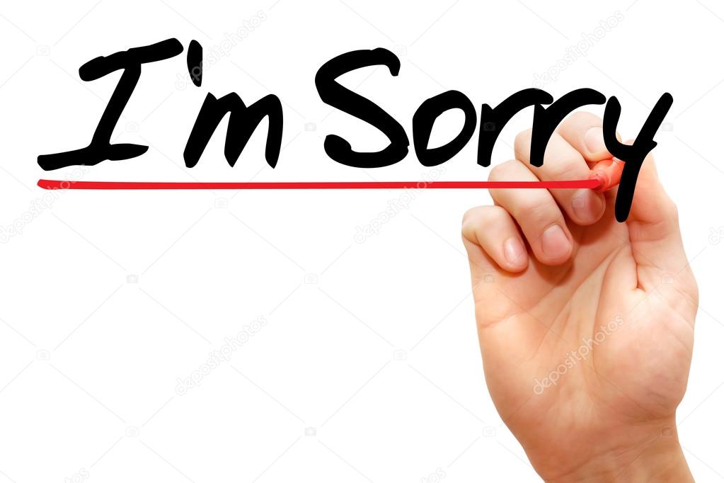 Hand writing I'm Sorry, business concep — Stock Photo © dizanna #67028405