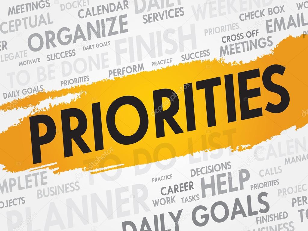 PRIORITIES Stock Vector Image by ©dizanna #69297339 PRIORITIES Stock Vector Image by ©dizanna #69297339