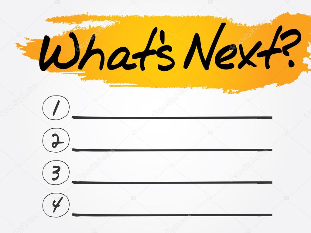 What's Next ⬇ Vector Image by © dizanna | Vector Stock 69988959