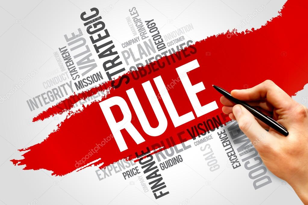 Rule word cloud — Stock Photo © dizanna #77295286