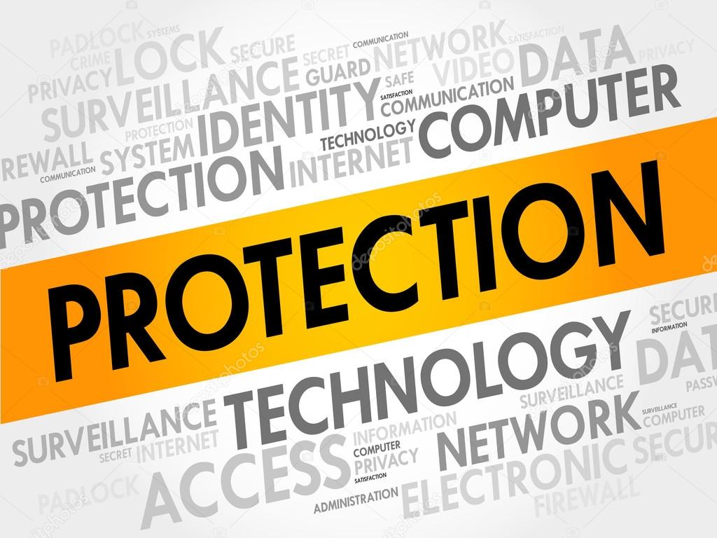 PROTECTION word cloud Stock Vector Image by ©dizanna #90933872