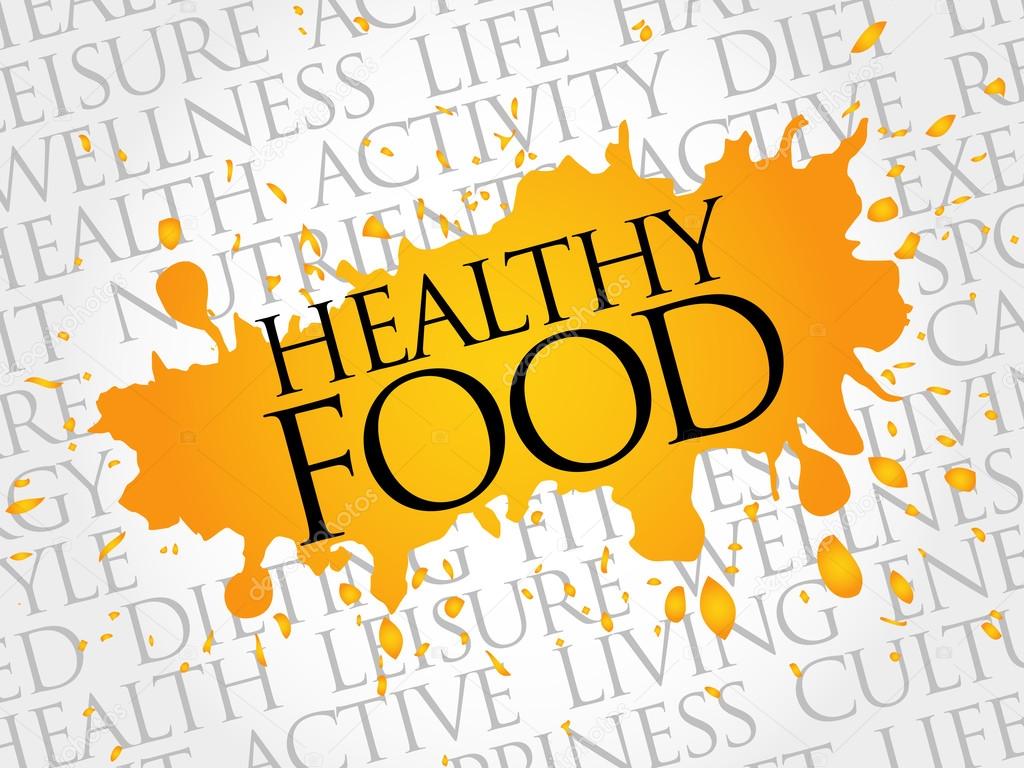 Healthy Food word cloud Stock Vector Image by ©dizanna #95375112