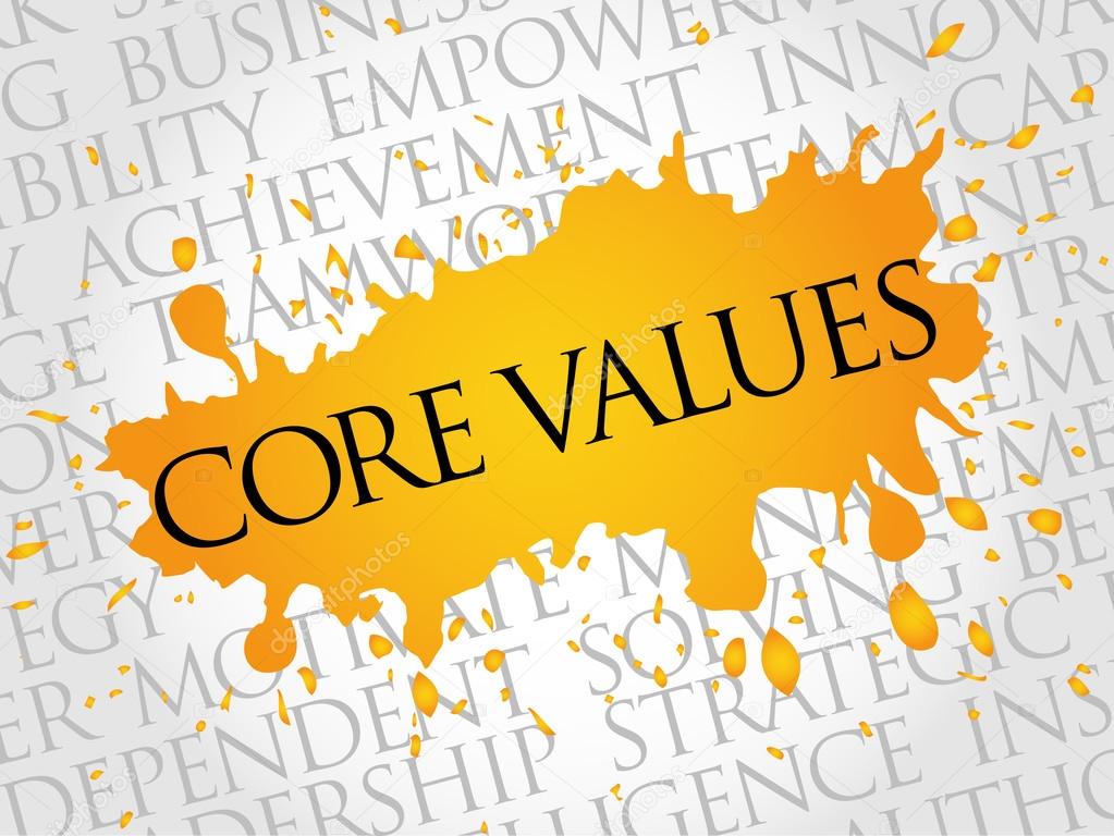 Core Valores Palabra Nube Vector De Stock Por ©dizanna 95491362