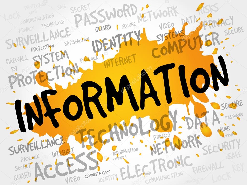 Nuage de mot information — Image vectorielle #95881960