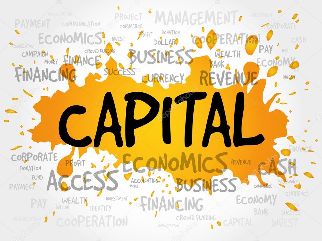 Nube de palabras CAPITAL Vector de stock por ©dizanna 96393516