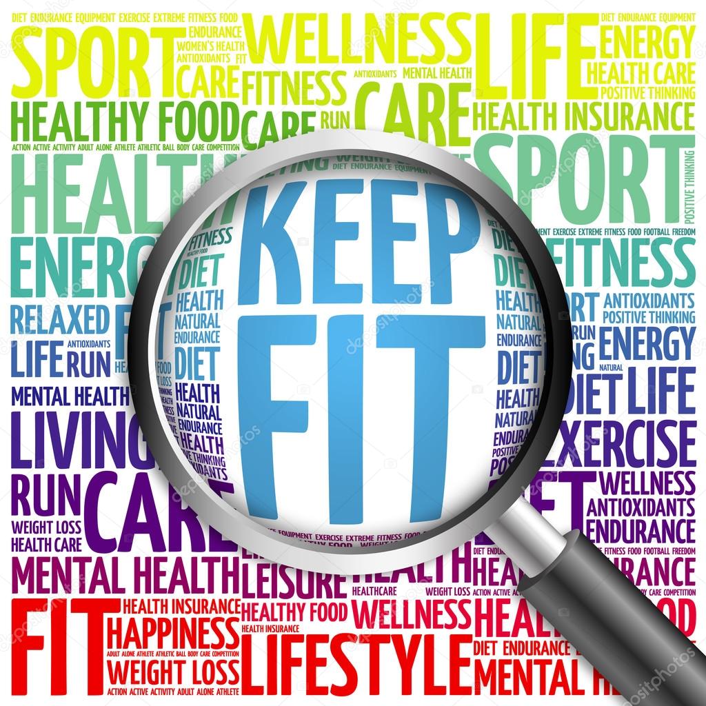 KEEP FIT word cloud Stock Photo by ©dizanna 97970936