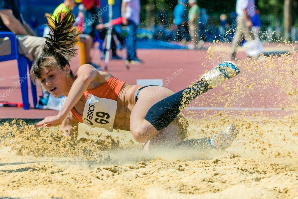 Long jump girls – Stock Editorial Photo © sportpoint #79717154