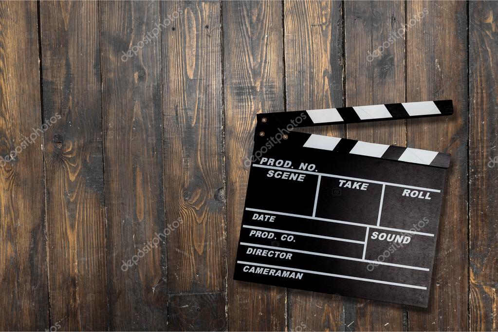 Clap board on background Stock Photo by ©billiondigital 113666958