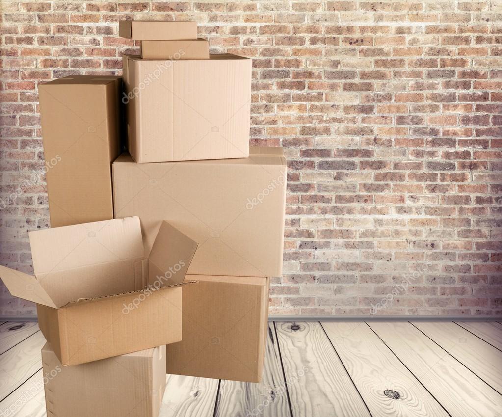 Lots of cardboard boxes on background Stock Photo by ©billiondigital ...