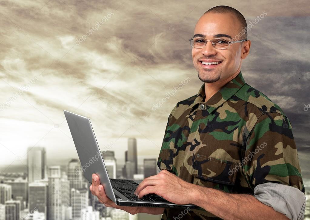 Young military soldier man — Stock Photo © billiondigital #118522100