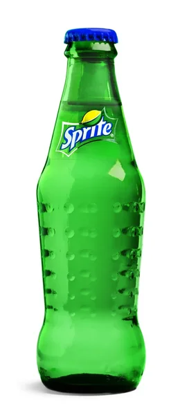 Imágenes: refresco spray | Sprite botella de vidrio — Foto editorial de ...