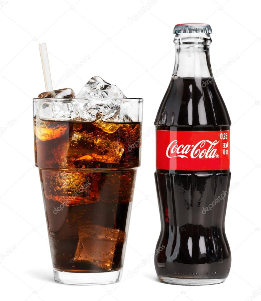 Coca-Cola plastic bottle Isolated — Stock Editorial Photo ...
