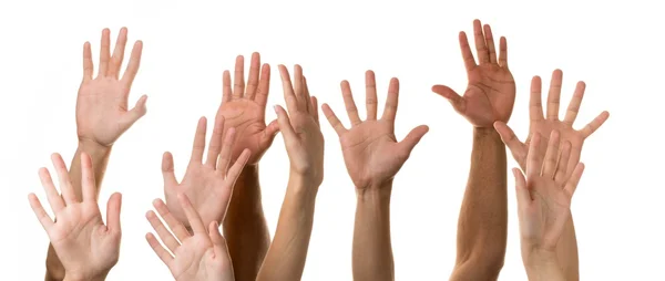 Raised hands Stock Photos, Royalty Free Raised hands Images | Depositphotos