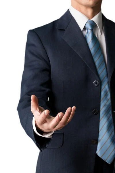 Open hand of business man Stock Photo by ©jannystockphoto 46985069