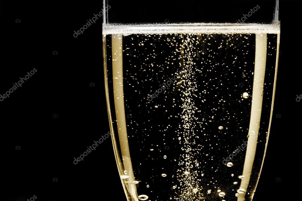 Close up Champagne bubbles in glass Stock Photo by ©billiondigital ...