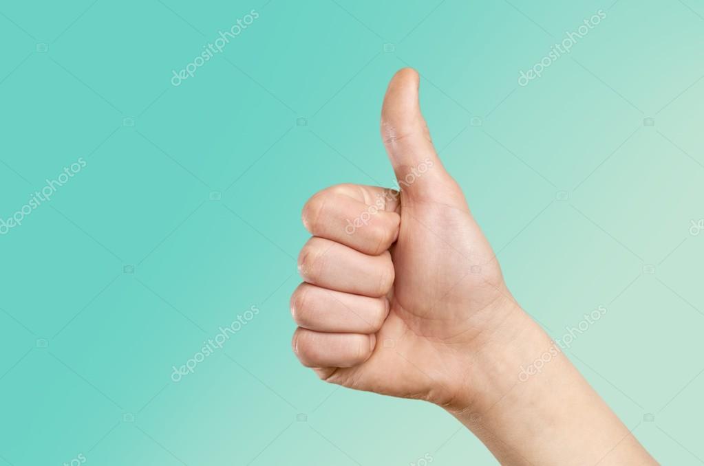 Male hand showing thumbs up Stock Photo by ©billiondigital 118570336