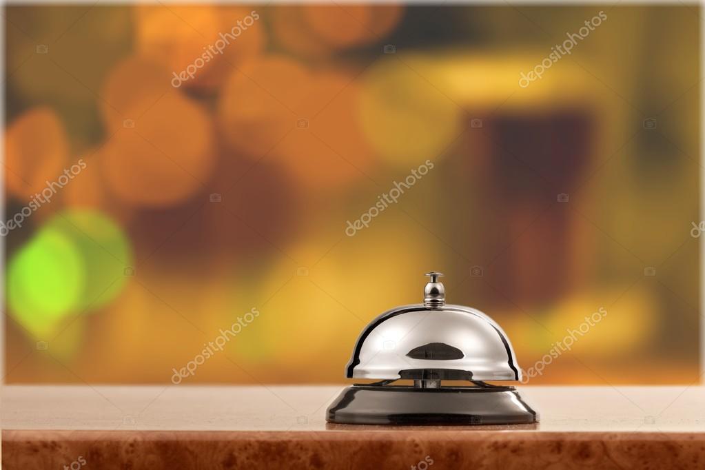 Vintage Hotel Reception Service Desk Old Retro Style Filtered Photo ...