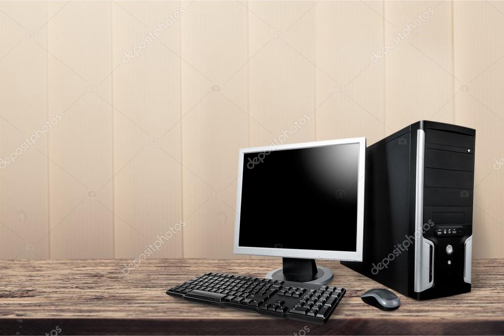 Desktop computer and keyboard — Stock Photo © billiondigital #118616000