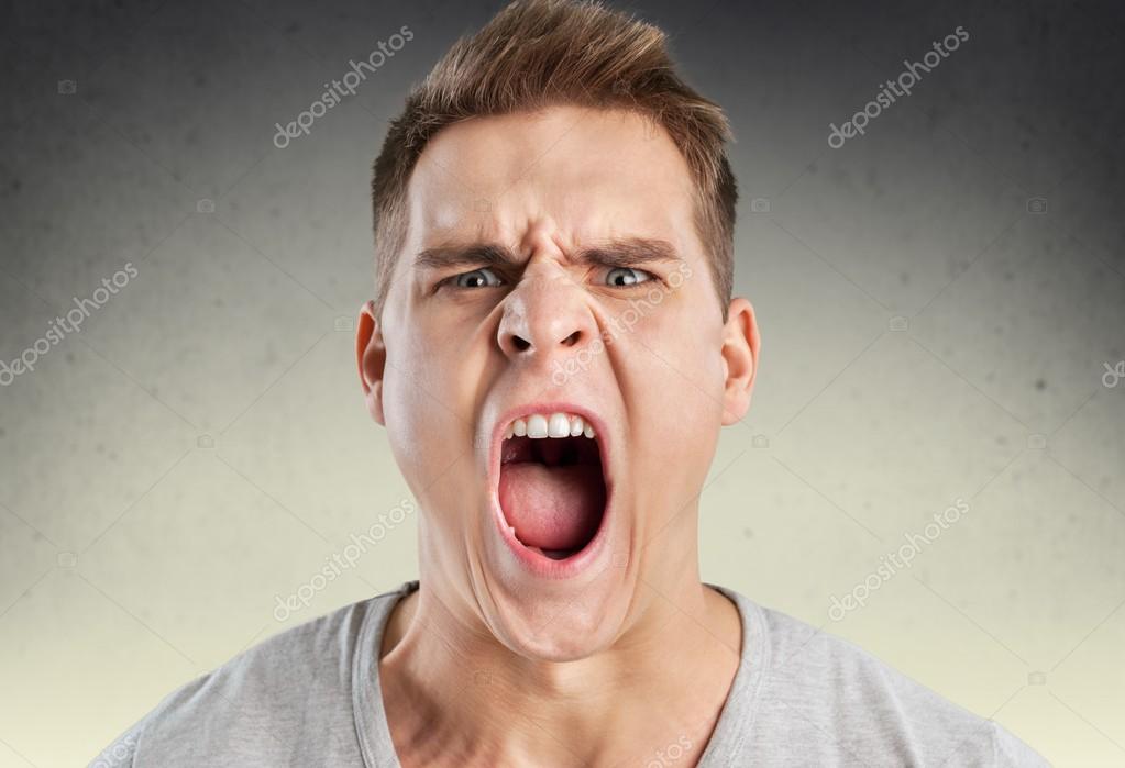Angry Man Shouting