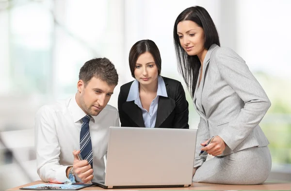 Business people using laptop - Stock Image - Everypixel