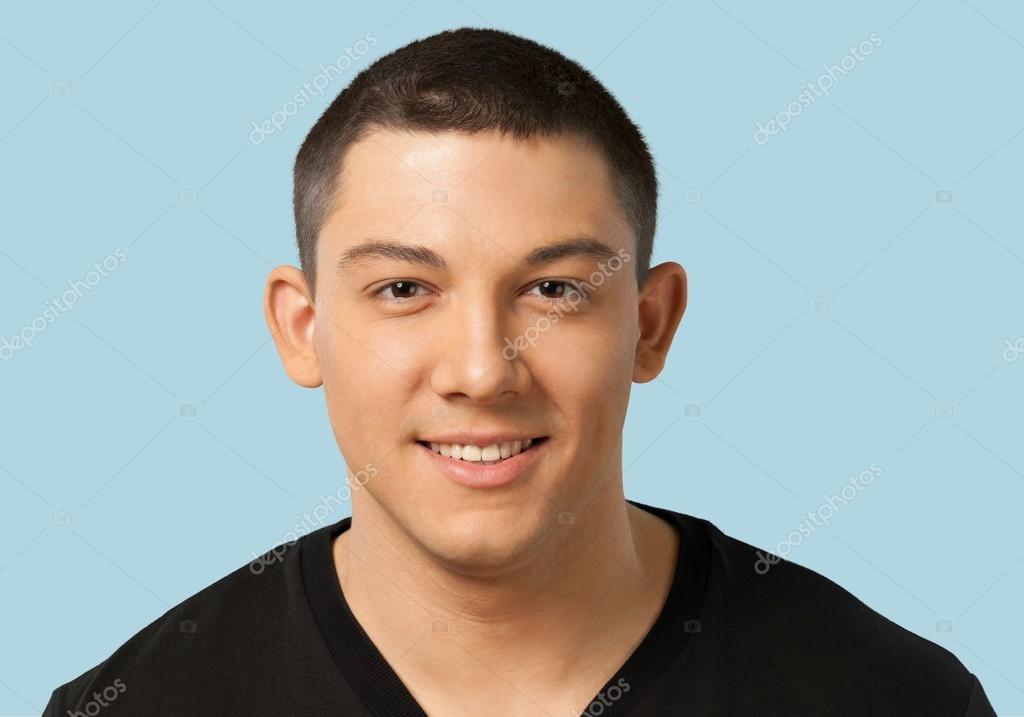 Happy Human Face Men, Human Face, Smiling. — Stock Photo