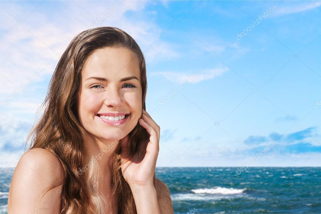Beach, smile, face. Stock Photo by ©billiondigital 74927877
