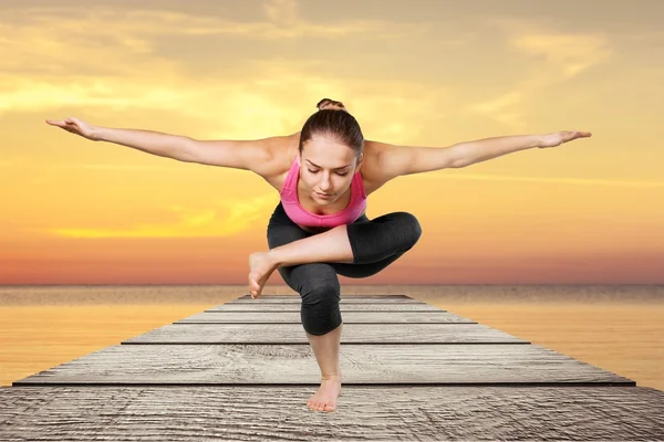 Yoga, pose, asana. Stock Photo by ©billiondigital 75022547