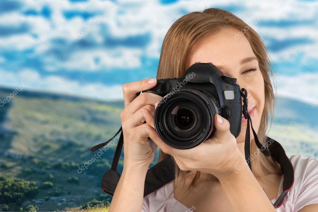 Photographer, Tourist, Camera. — Stock Photo © billiondigital #75122655