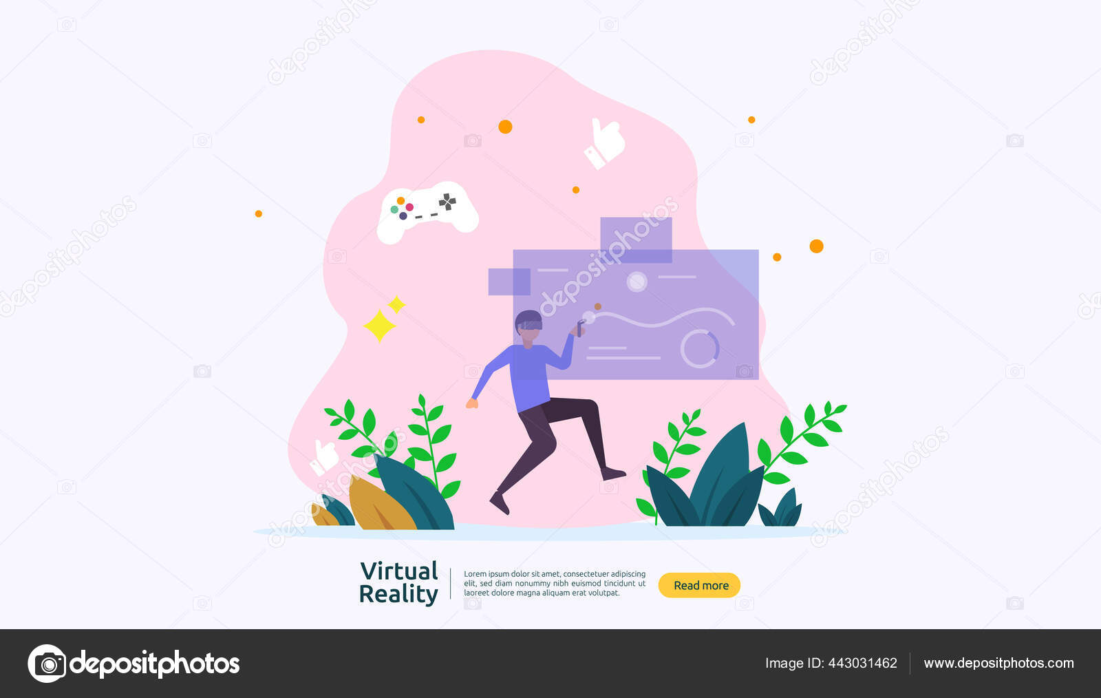 Realidad Aumentada Virtual Personaje Gente Tocando Interfaz Usando ...
