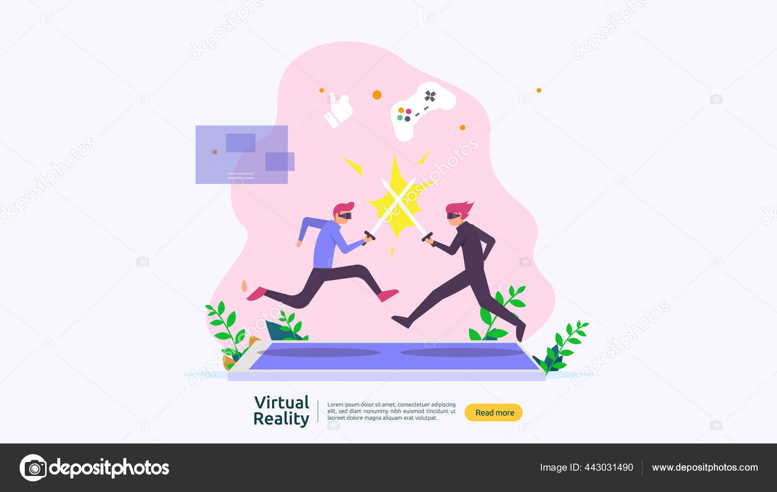 Realidad Aumentada Virtual Personaje Gente Tocando Interfaz Usando ...