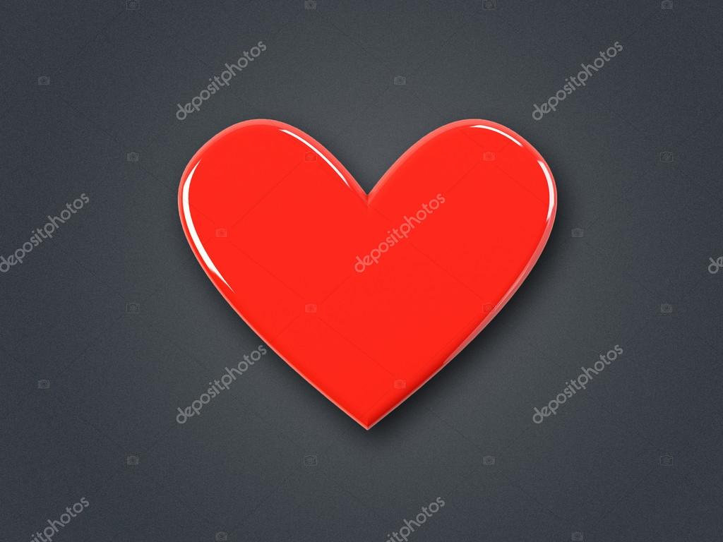 Red heart Stock Photo by ©serguastock 66467839