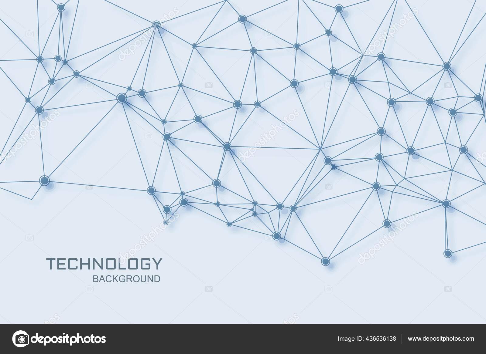 Digital Technology Polygon Connection Concept Background Stock Vector ...