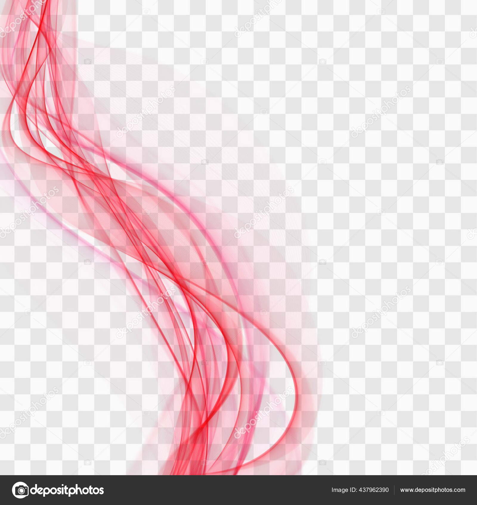 Modern Pink Wave Transparent Background Vector Design Illustration ...