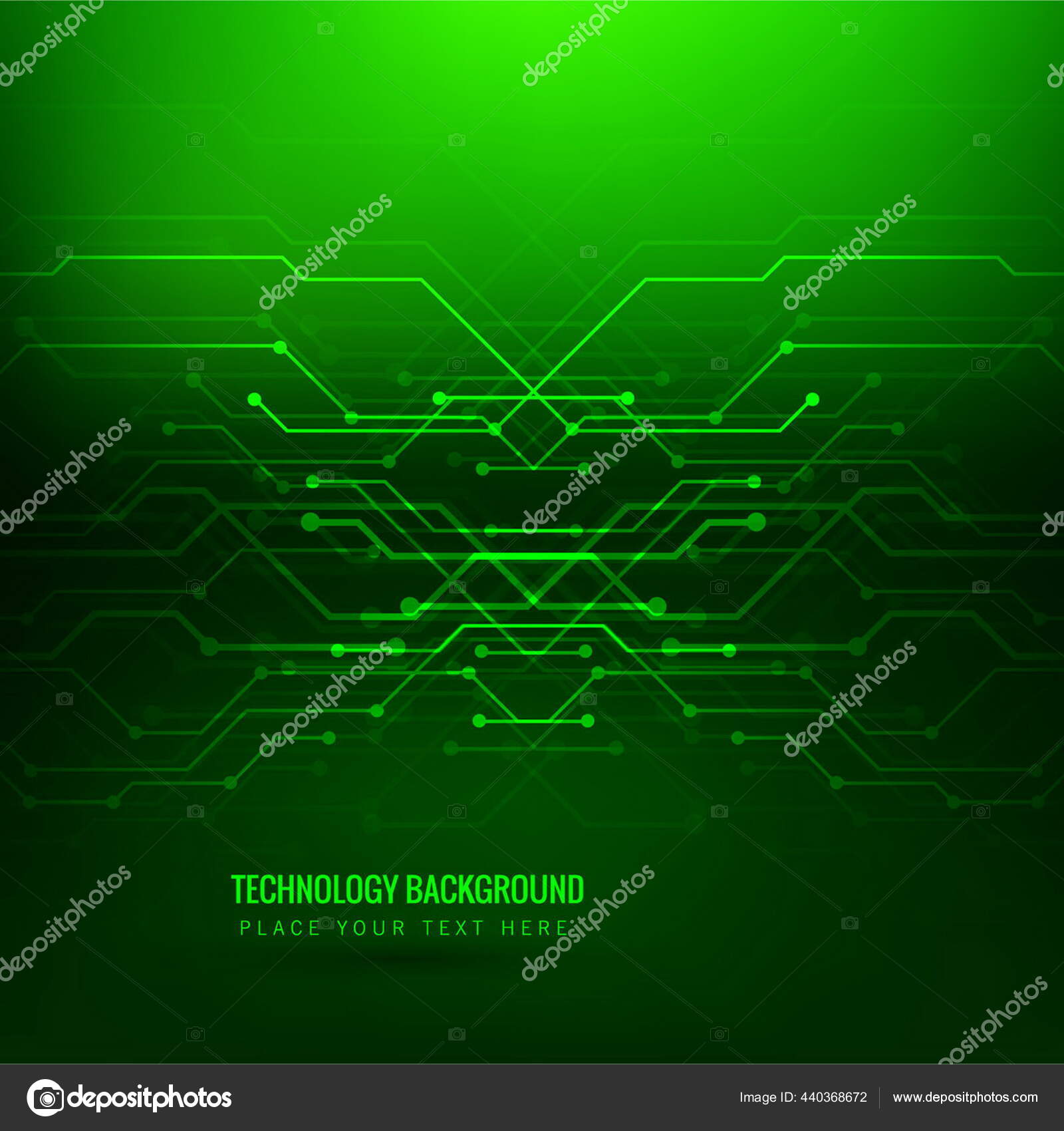 Green Technology Background Vector Design Illustration Stock Vector ...