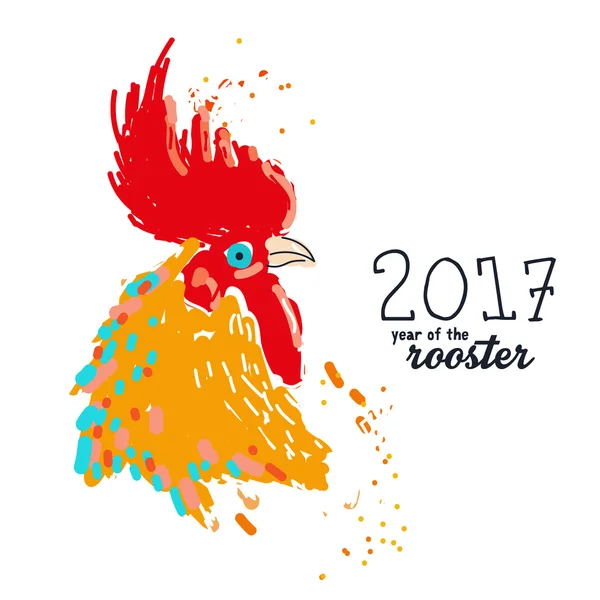 Rooster drawing illustration vector Stock Vector Image by ...