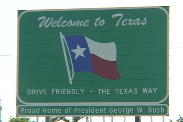 Texas state sign — Stock Video © rickray #86245590