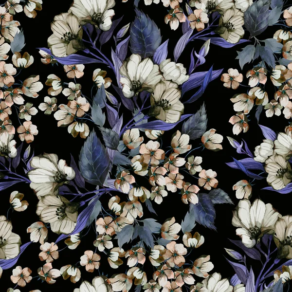 Seamless flowers Stock Photos, Royalty Free Seamless flowers Images ...