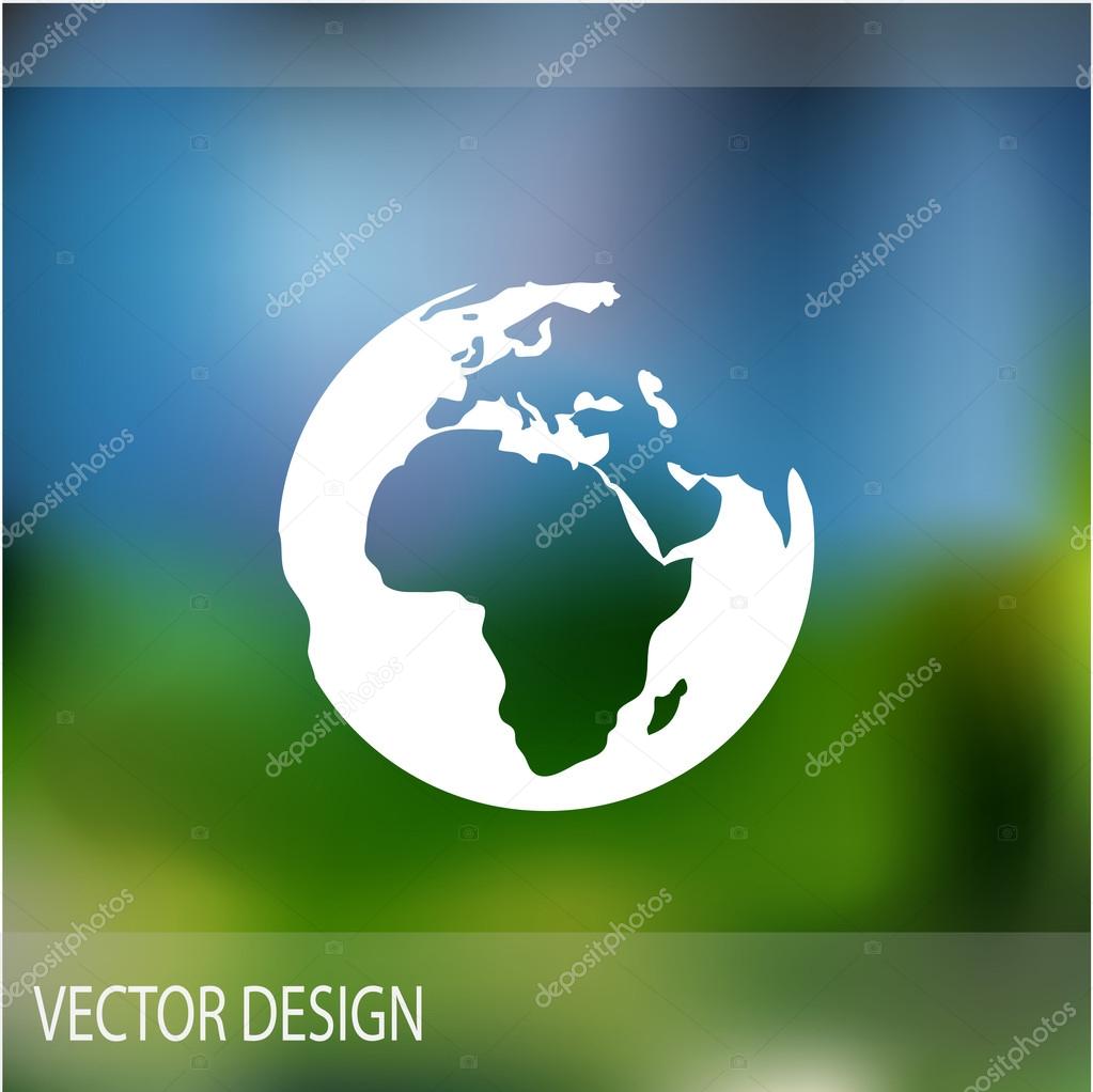 Planet earth web icon Stock Vector by ©LovArt 101363626